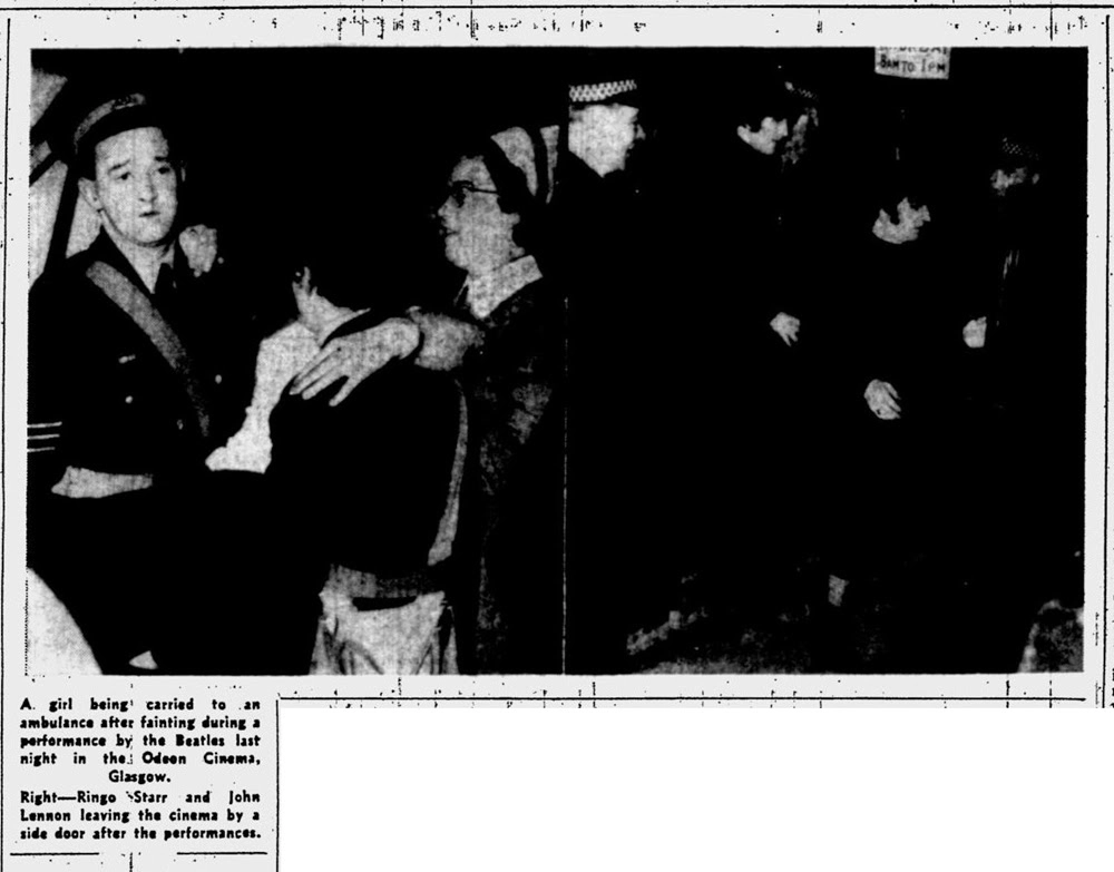 The Beatles concert at Odeon Cinema in Glasgow on Dec 03, 1965 - The ...