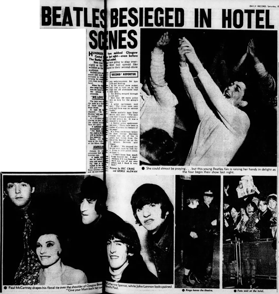 The Beatles concert at Odeon Cinema in Glasgow on Dec 03, 1965 - The ...