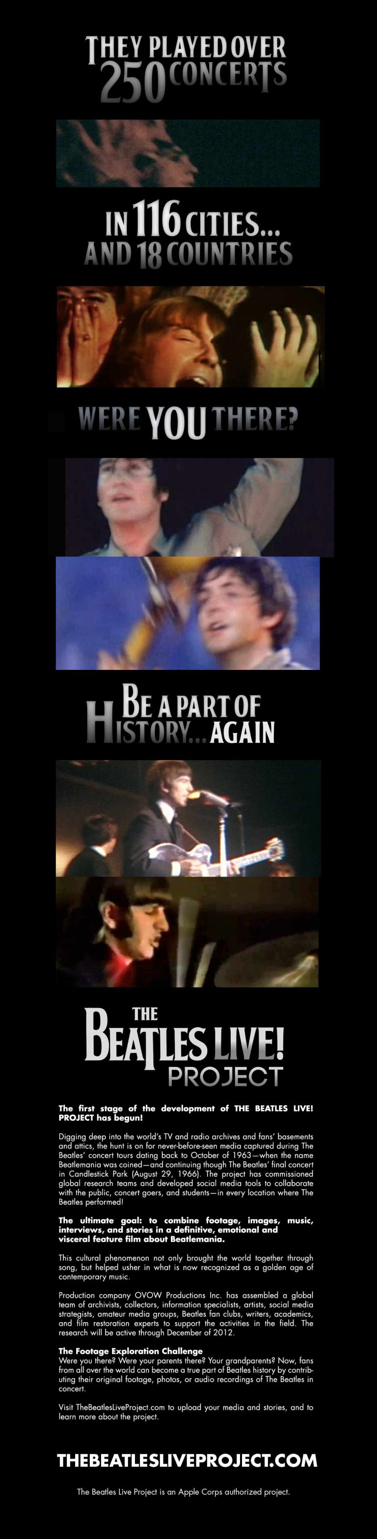 The Beatles Live Project announced • The Paul McCartney Project