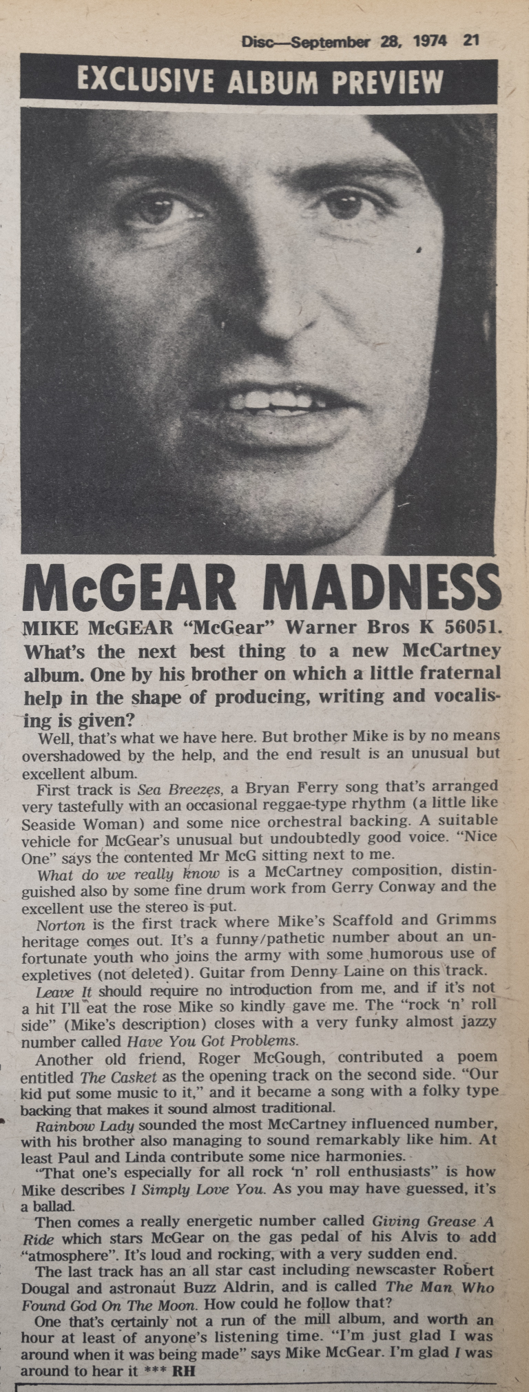 McGear • Official album by Mike McCartney / McGear
