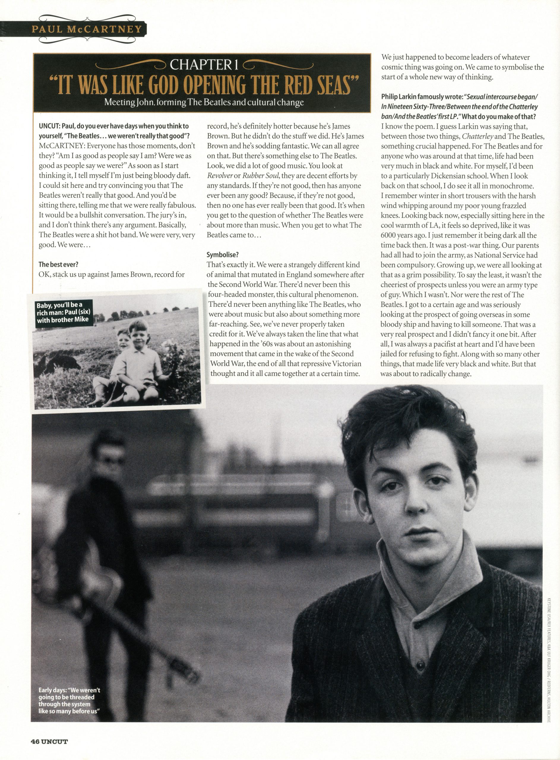 Press interview with Paul McCartney • July 2004 for UNCUT
