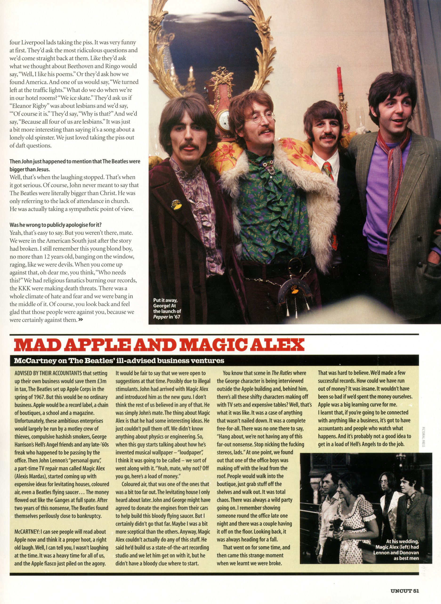 Press interview with Paul McCartney • July 2004 for UNCUT
