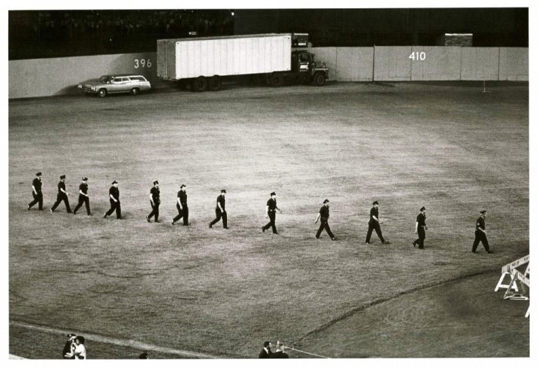 The Beatles concert at Shea Stadium in New York City on Aug 23, 1966 ...